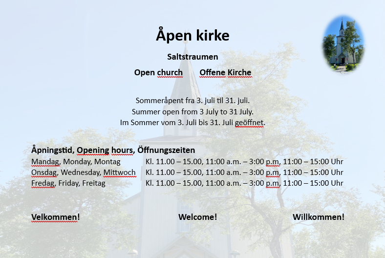 Sommeråpen kirke - Saltstraumen menighet