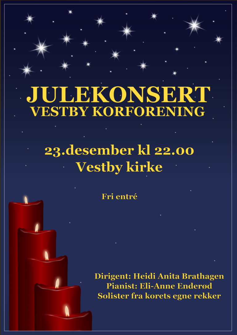 Julekonserter 2023 - Vestby kirkelige fellesråd